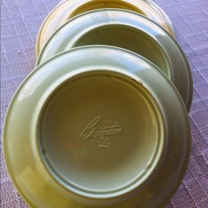 Boonton | Dining | Yellow 3 Green Mid Century Boonton Saucers | Poshmark